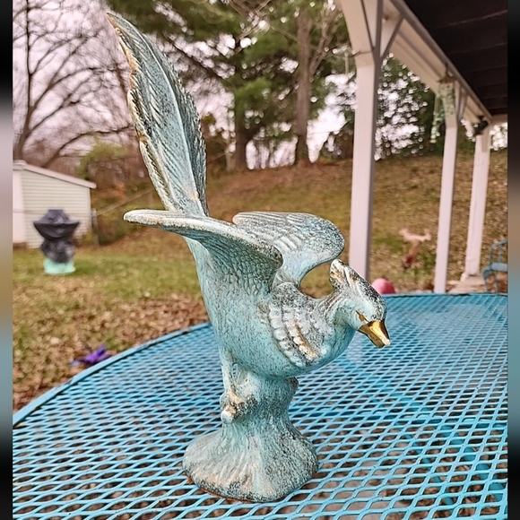 Source Unknown | Accents | Vintage Mcm Turquoise And Gold Phoenix Bird ...